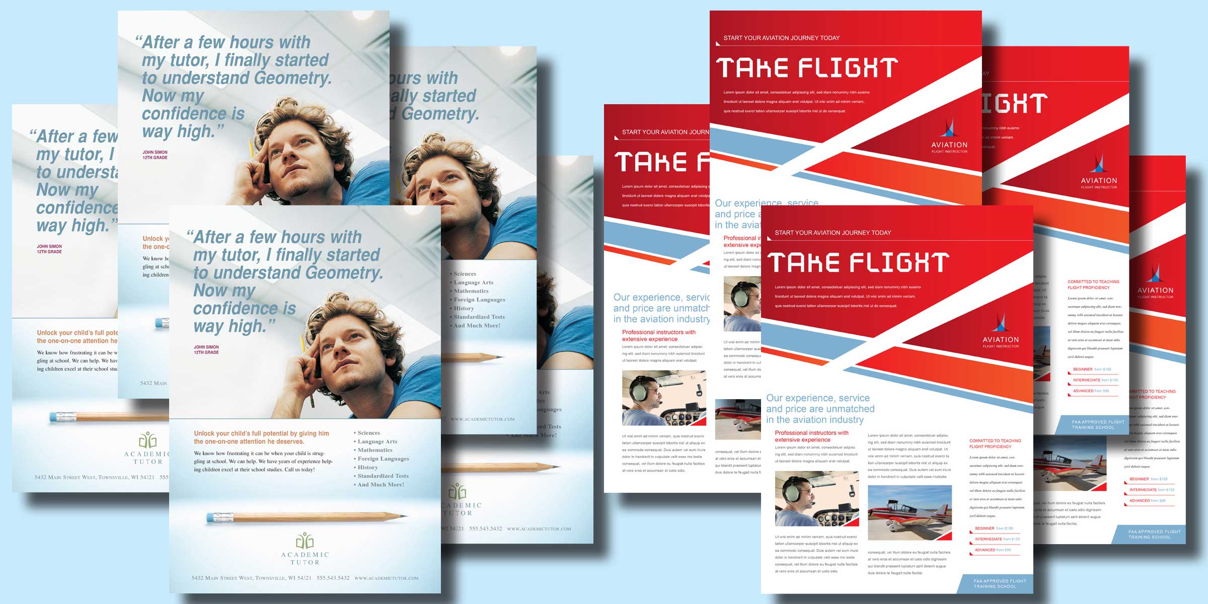 Flyer Printing Service - Flyer Printer : Dazzle Printing