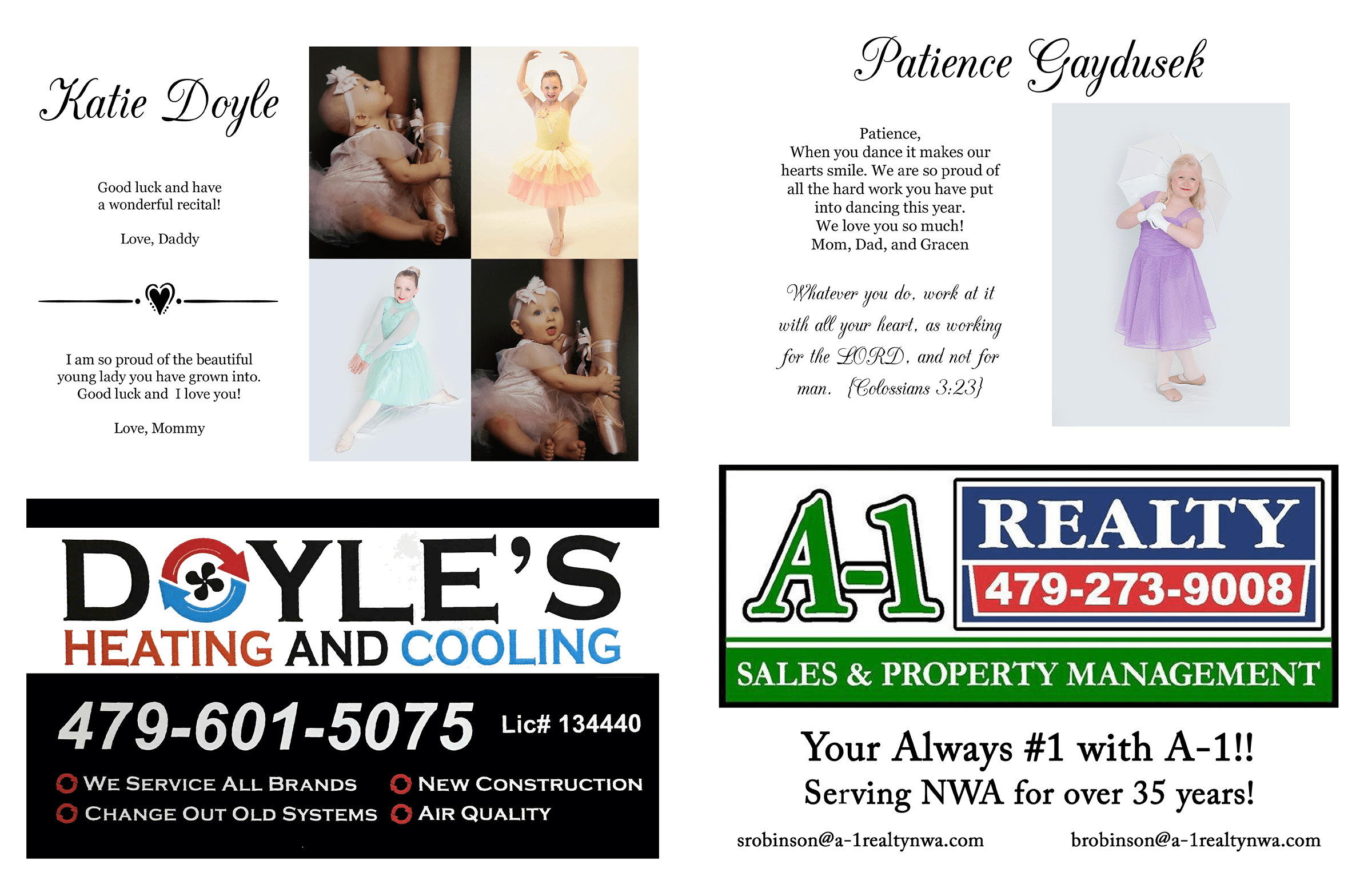 Dance Program Booklet Printing For Chevelly Designs | Dazzle Printing ...