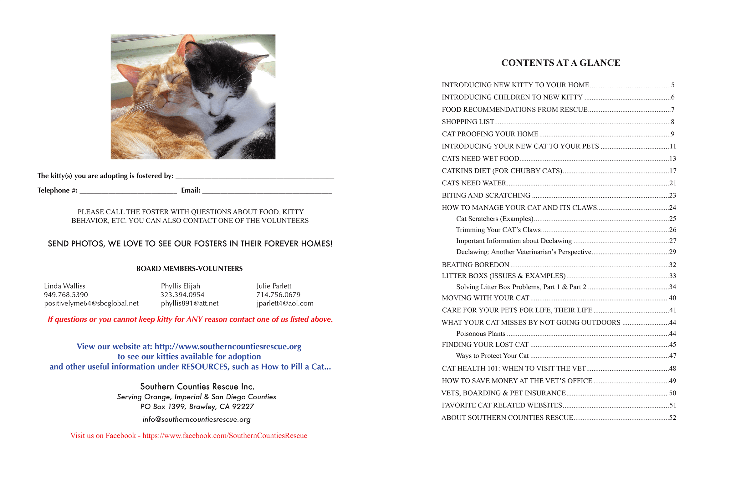 Cat Booklet Printing For Southern Counties Rescue | Dazzle Printing ...