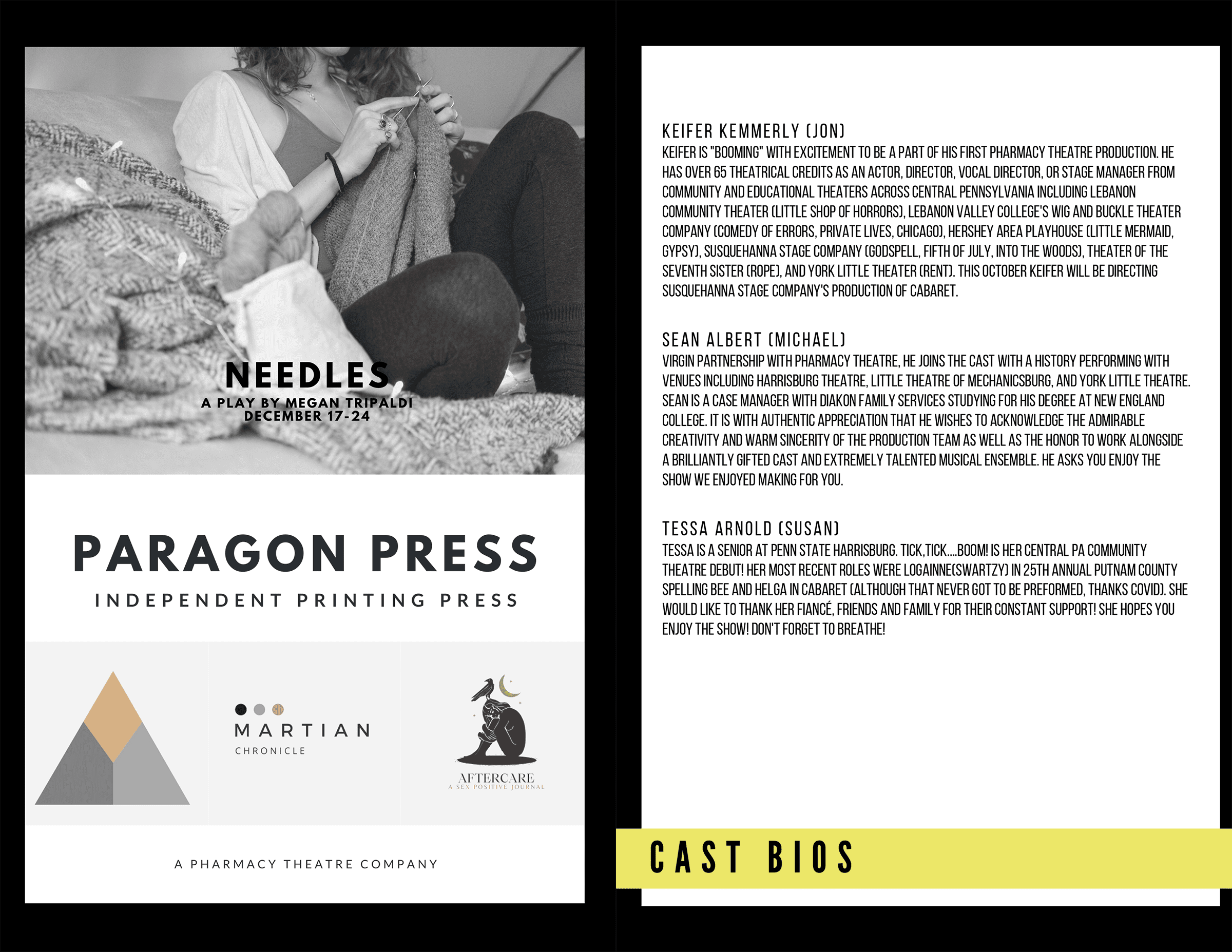 Playbill Booklet Printing: Spotlight on Tick,Tick…Boom! : Dazzle Printing